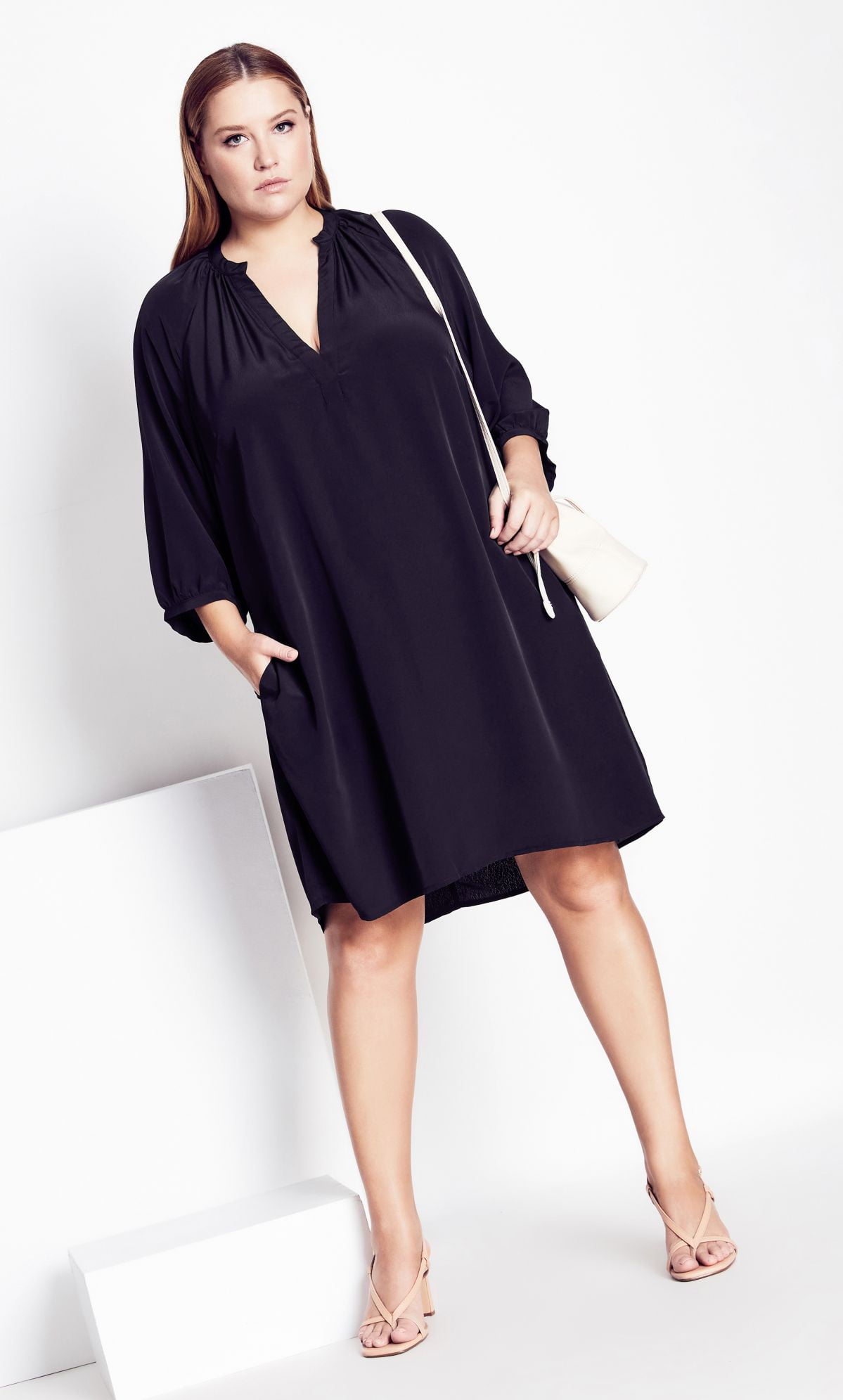 Refinity Women's Plus Size Contempo Relaxed Fit Above Knee Dress ...