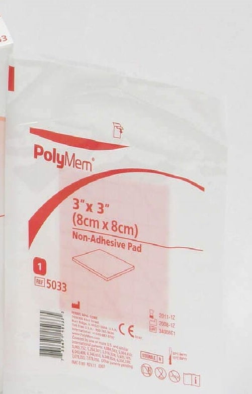 Ferris 5033 Polymem Wound Care Dressing 3 in. x 3 in. (Each) - Walmart.com