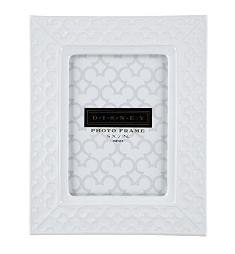 Disney Parks Mickey Mouse Icon White Ceramic 5x7 inch Photo Frame ...