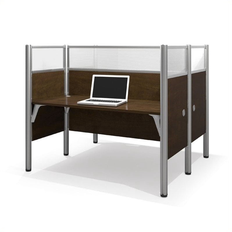 Bestar Pro-Biz Double Face to Face Desk in Chocolate - Walmart.com