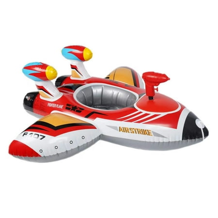 Summer Inflatable Airplane Boat Pool Float For Kids With Built-in ...