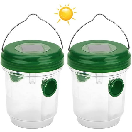 Pieces Fish Trap Solar Wasps with LED Light, Water Traps Insects ...