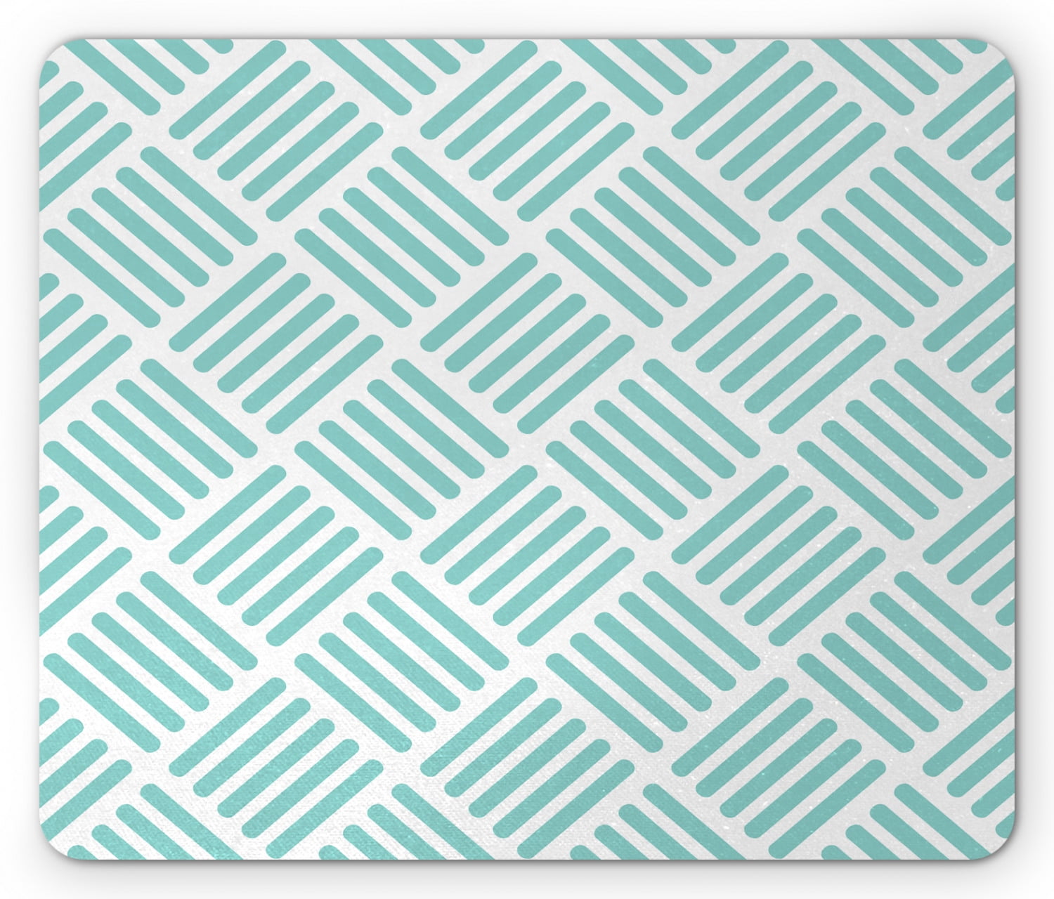 Aqua Mouse Pad, Diagonal Parallel Lines in Different Directions Retro ...