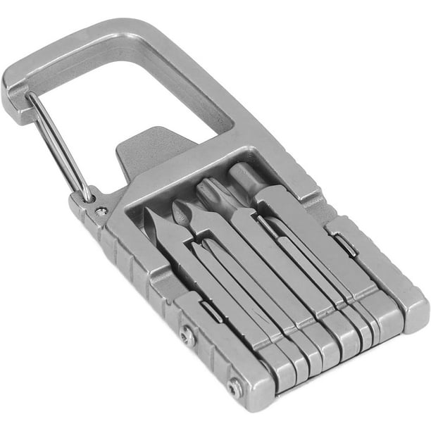 Stainless Steel Keychain Multitool 12 in 1 Folding Multi Function Tool ...