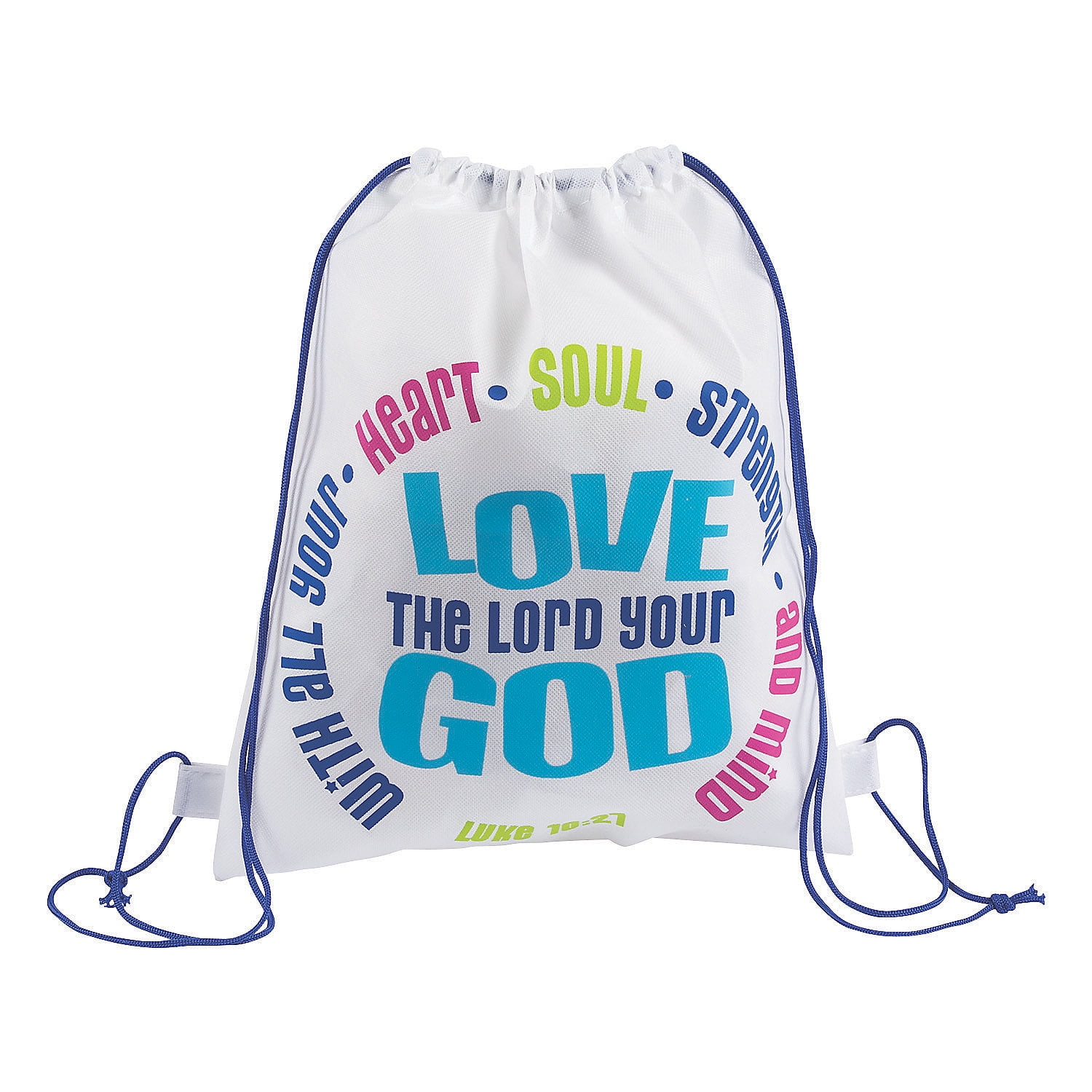 Love Your God Backpack - Favor Bagss - 12 Pieces - Walmart.com