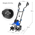 16 in Tiller Cultivator 120V 13.5 Amp 6 Steel Tines Tillers for ...