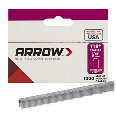 Arrow Fastener 7510S 5/8" T75 Staples 1000 Per Pack - Walmart.com