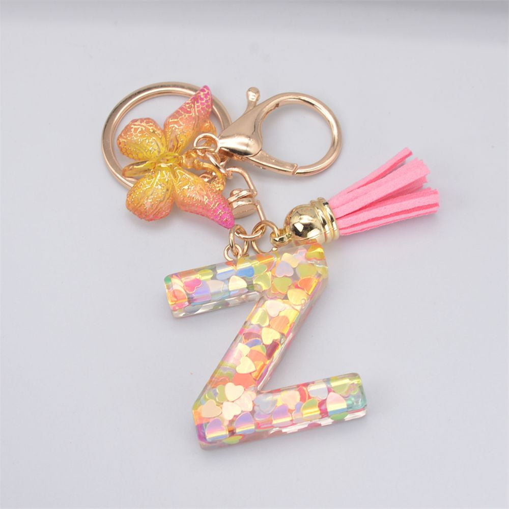 Cute Gifts Acrylic Women Crystal Pendent Key Ring Tassels Accessory ...