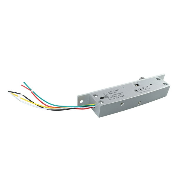 DC 12V 5 Lines Electric Lock Narrow Deadbolt Drop Door Lock with Time ...