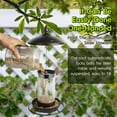 1-Pack Bird Seed Feeder, Outdoor Hanging, Metal Top and Base ...