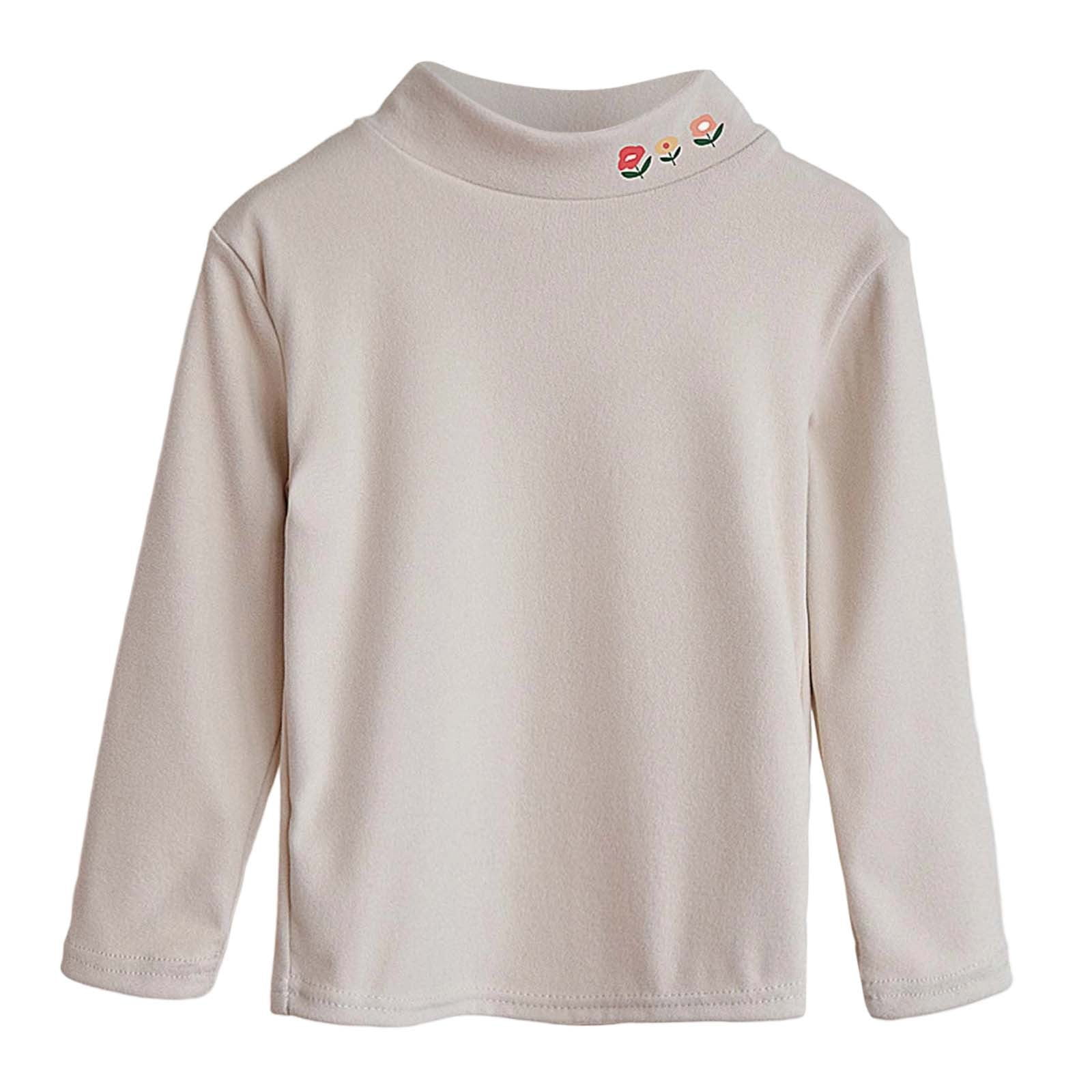 Click here for Wenxiaoo Kids Girls Long Sleeve Shirts Half Turtle... prices