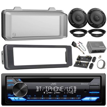 JVC KD-T710BT CD Single Din Car Stereo with High Power Amplifier, AM/FM Radio, Bluetooth Audio ...