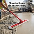 48x12 Inch Concrete Bull Float Kit, Stainless Steel Round End Finishing ...