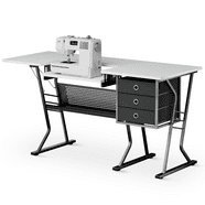 "Sew Ready Foldable & Expandable Craft Table, Mobile Fabric Cutting ...