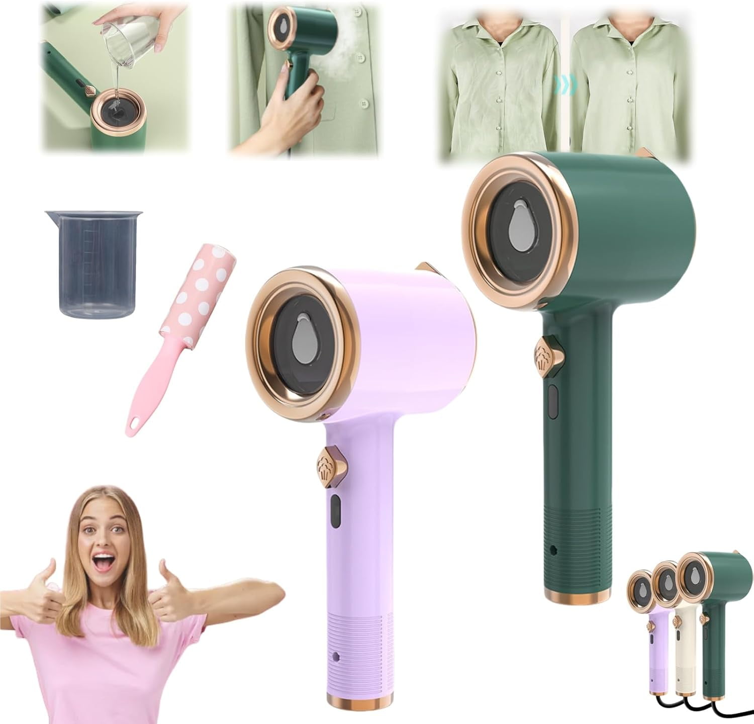 Emboadlie Vaporizador, Mini Máquina de Planchar Portátil, Mini Plancha ...