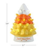 Mr. Halloween Ceramic Candy Corn Halloween Trees, Set of 2, White ...