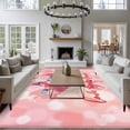 5'x8' Area Rugs, Love Heart Valentines Indoor Outdoor Area Rug for ...
