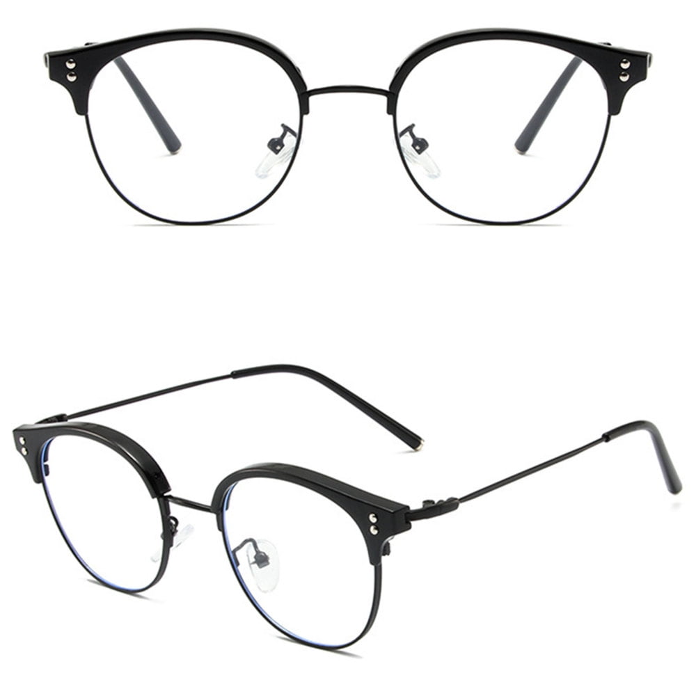 Larg Decorative Spectacles Simple And Stylish Metal Frame Soft Fit Nose ...