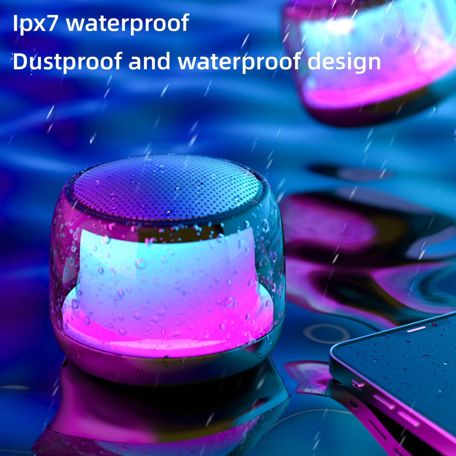 S9 Bluetooth Wireless Audio Colorful Speaker Stereo Sound Effect Can Be ...