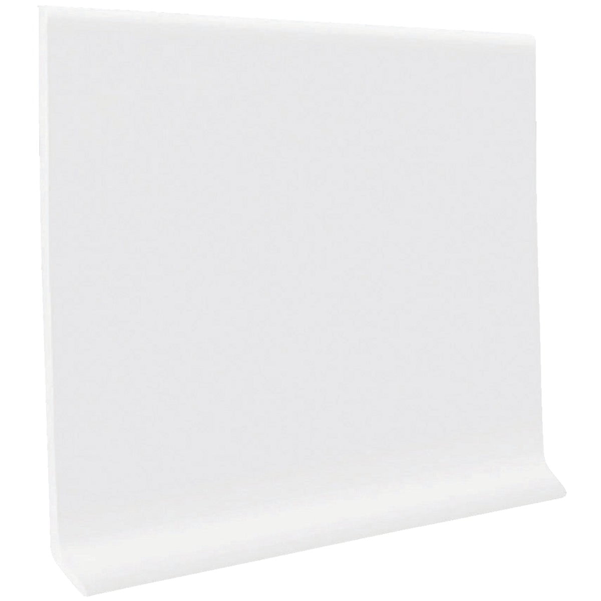 Roppe 4 In. x 4 Ft. Snow White Vinyl Dryback Wall Cove Base Pack of 16 ...