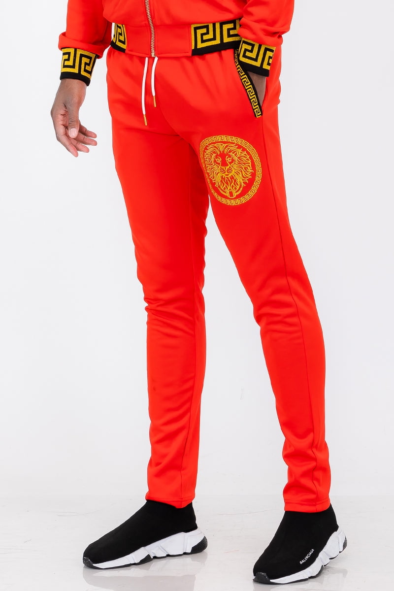 Weiv Mens Lion Head Aztec Status Track Pants Casual Bottom Street Wear ...