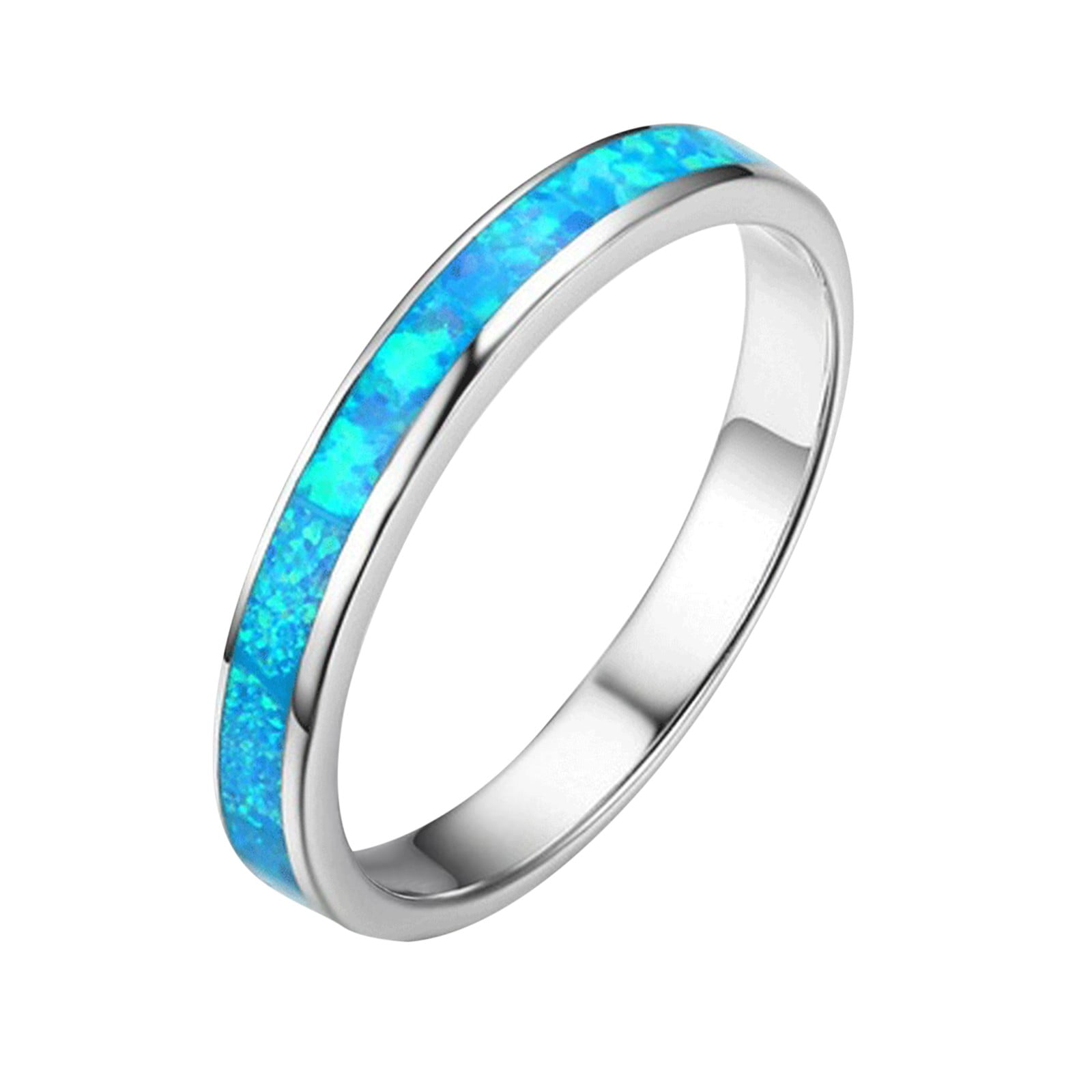 Click here for Riforla Mens Tungsten Wedding Rings Created-Opal I... prices