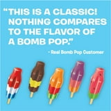 Bomb Pop Banana Fudge Freeze Ice Pop 12 Pack with Rocket Shape and Low ...