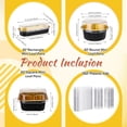 150 Pcs Mini Cake Pans with Lids Disposable Ramekins 6.8 oz 5 oz ...