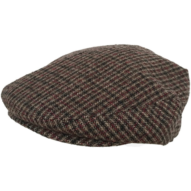 Plaid Wool Blend Ivy Scally Cap Houndstooth Driver Hat Newsboy Gatsby ...