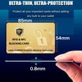Blocking Cards, Protect Entire Wallet or Purse, NFC Contactless Debit ...