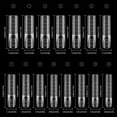 120 Pieces Nails Forms Nails Tips Mold Clear Design Quick Light Curing ...