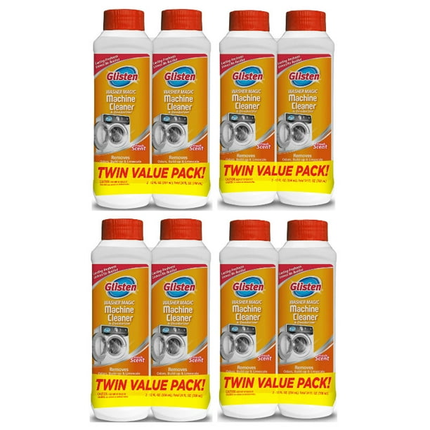 Glisten Washer Magic Washing Machine Cleaner and Deodorizer, 8 Bottles ...