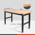 "WORKPRO Multipurpose 48"" Adjustable Steel Workbench, 2000 LBS Load ...