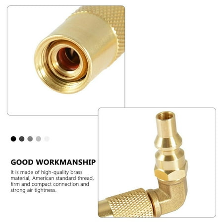 Gas Tank Connector Quick Connection 9/16 to 1/4 Propane Gas Tank ...