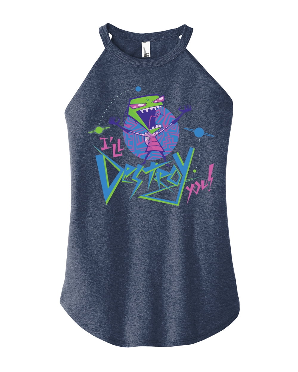Invader ZIM - ZIM Screaming I'll Destroy You - Retro Style - Juniors ...