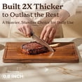 Walnut Wood Cutting Boards for Kitchen, Set of 3 with Holder Large ...