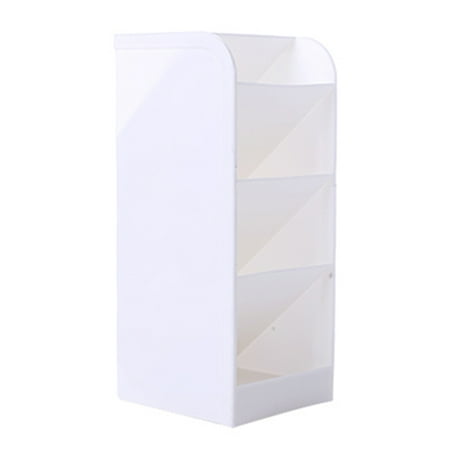 Plastic Stationery Box 4 Grids Desktop Stationery Storage Box Organizer ...