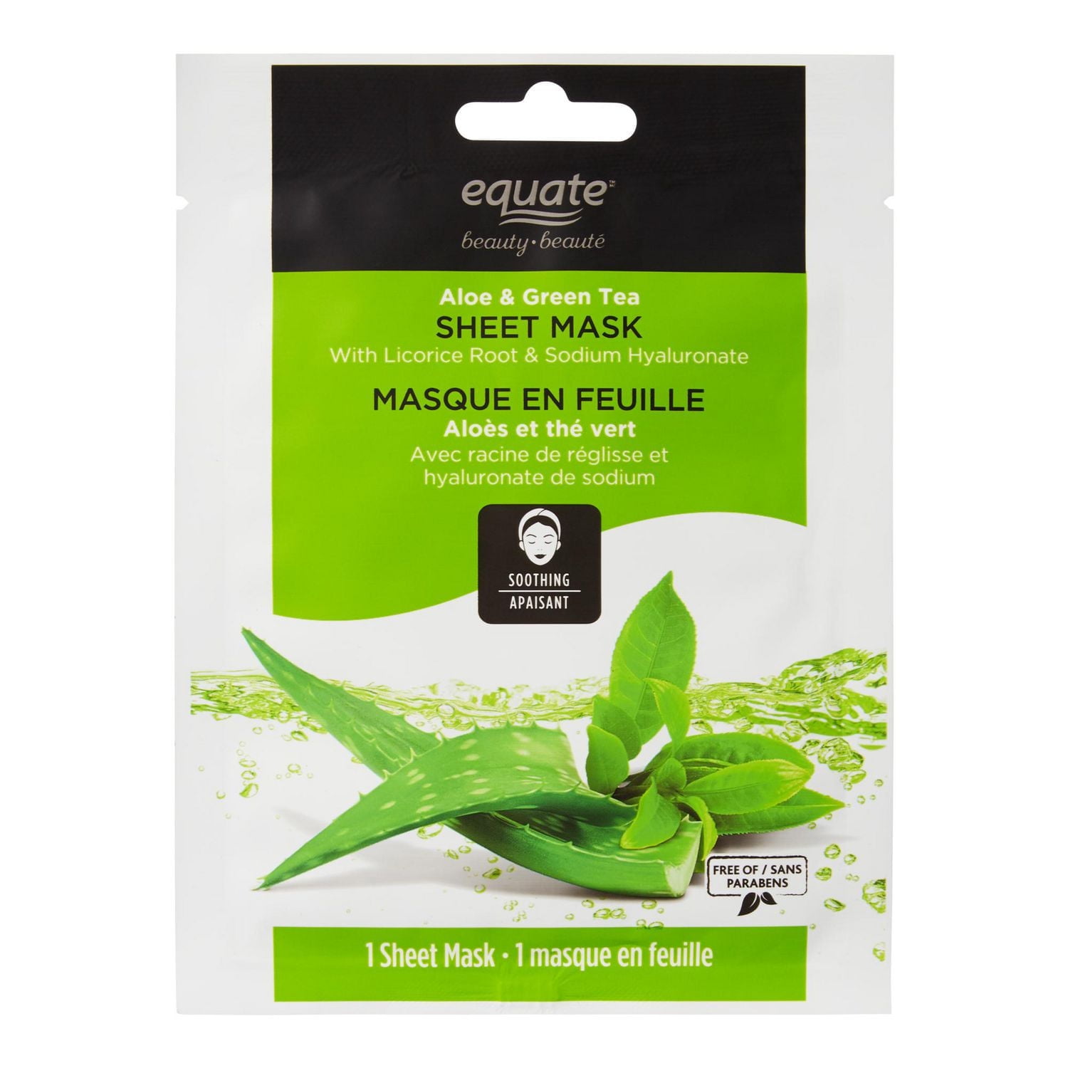 Click here for Equate Beauty Soothing Aloe & Green Tea Sheet Mask prices