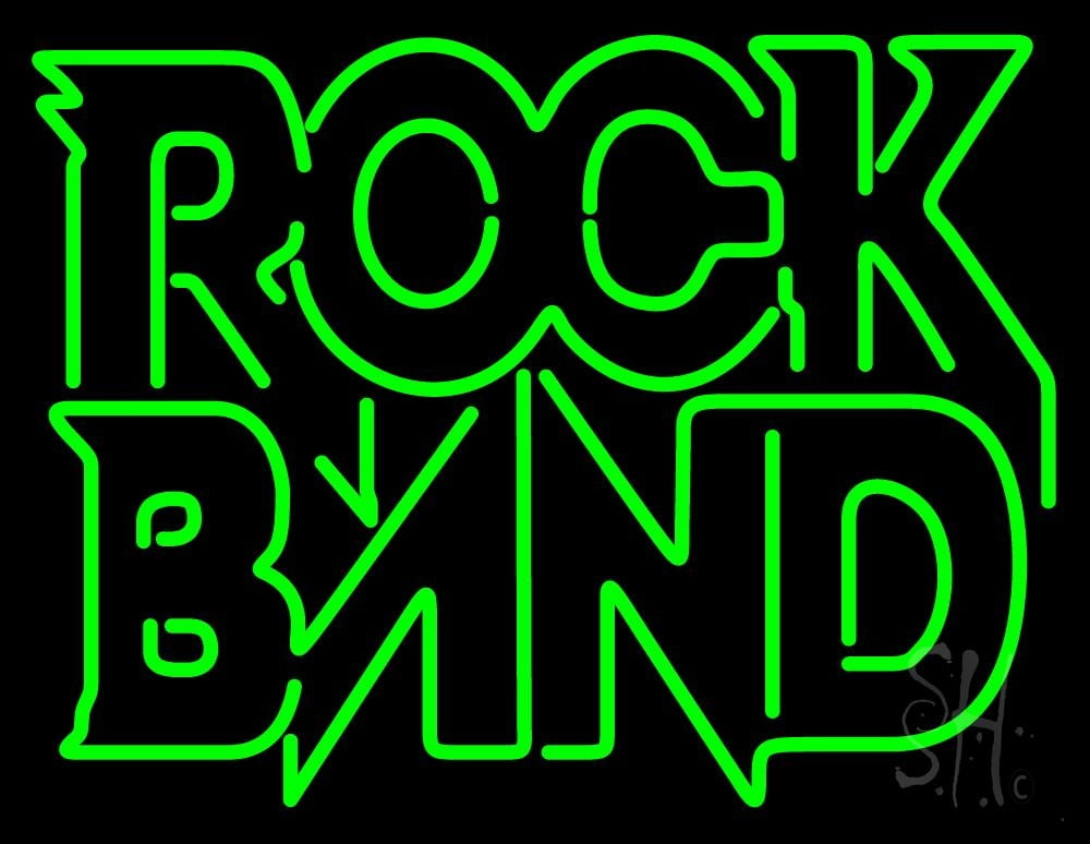 Double Stroke Rock Band LED Neon Sign 24" Tall x 31" Wide - inches ...