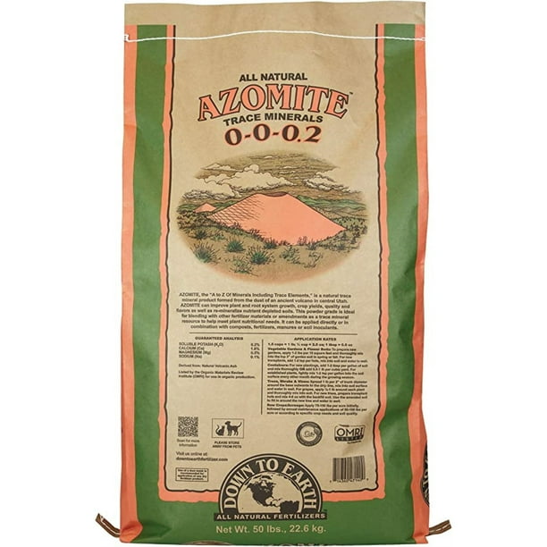 Down to Earth Organic White Azomite Powder 0-0-0.2, 50 lbs. - Walmart.com