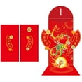 EQWLJWE Red Envelopes Chinese New Year 3D Dragon 2024, New Year of the ...