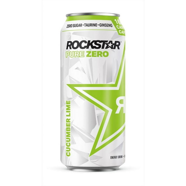 Rockstar Pure Zero Energy Drink Cucumber Lime - Walmart.ca
