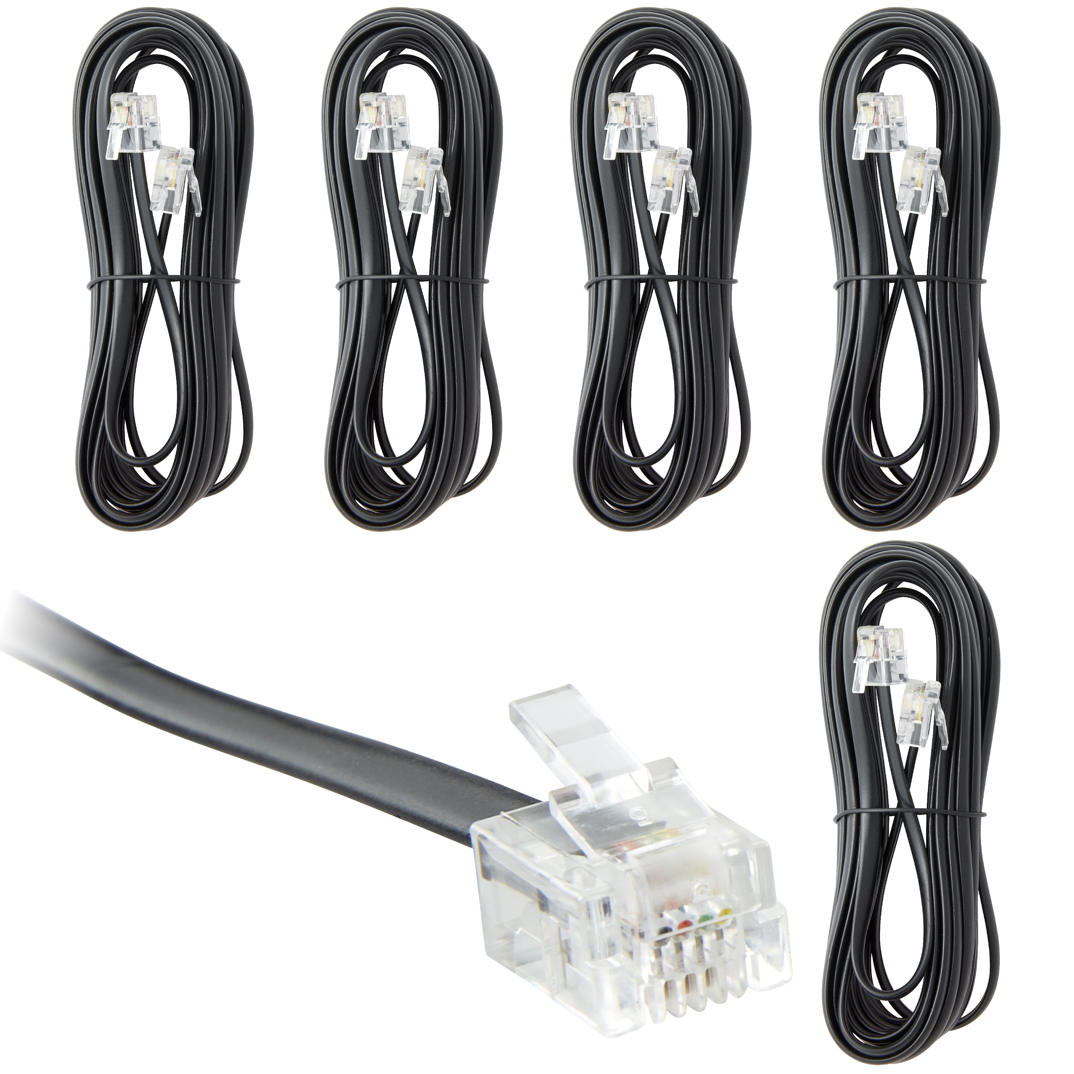 Newhouse Hardware 15 ft Telephone Extension Cord, With RJ11 (6P4C ...