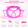 Funny Eyeglass Straw, Novelty Flexible Drinking Straw for Kids Party ...