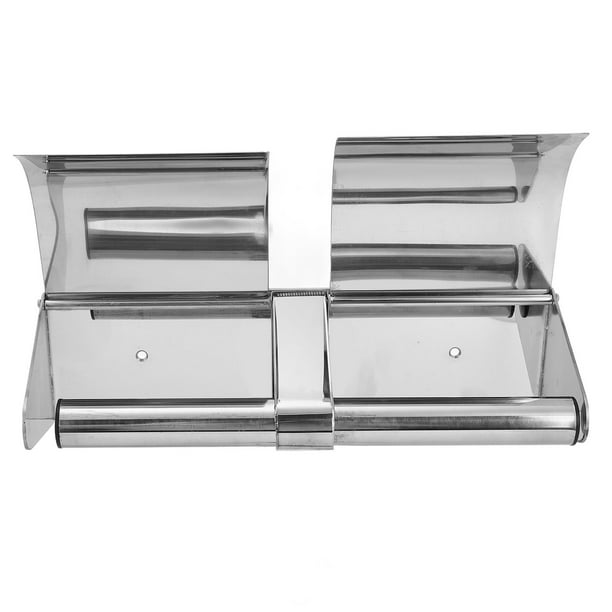 Toilet Paper Holder, Wall Mounted Double Box Roll Tissue Holder Simple ...