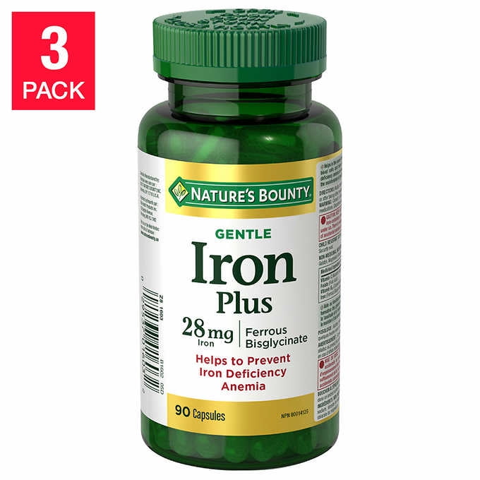 Nature’s Bounty Gentle Iron Plus 28 mg | Walmart Canada