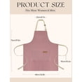 2 Pack Kitchen Cooking Aprons Soft For Women Men With 2 Pockets Chef ...