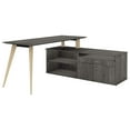 Charcoal Laminate Office Furniture Set | Relevance Series Desks, File ...