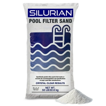 HTH Pool Filter Sand, 50 lbs, Efficient, Clear Water for Swimming Pools ...