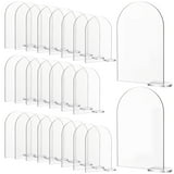 BYDOT 5pieces Clear Arch Acrylic Sign with Stand DIY Blank Acrylic ...